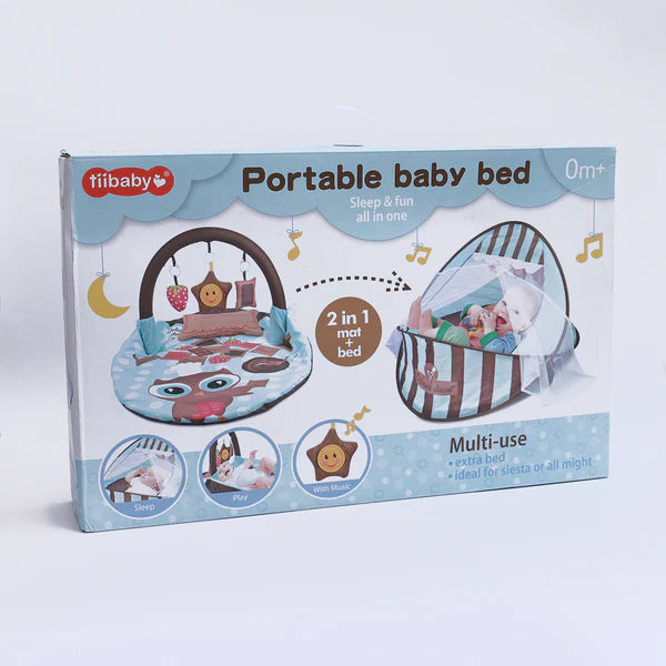 Tiibaby Portable Baby Bed 2in 1 Mat + Bed – ShopXonline