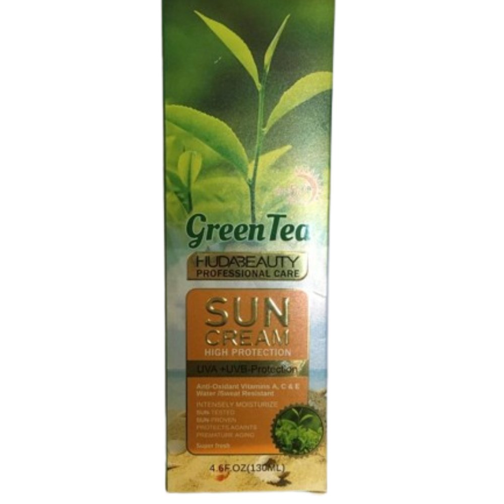 Huda Beauty Green Tea Sun Cream - 130ml – ShopXonline